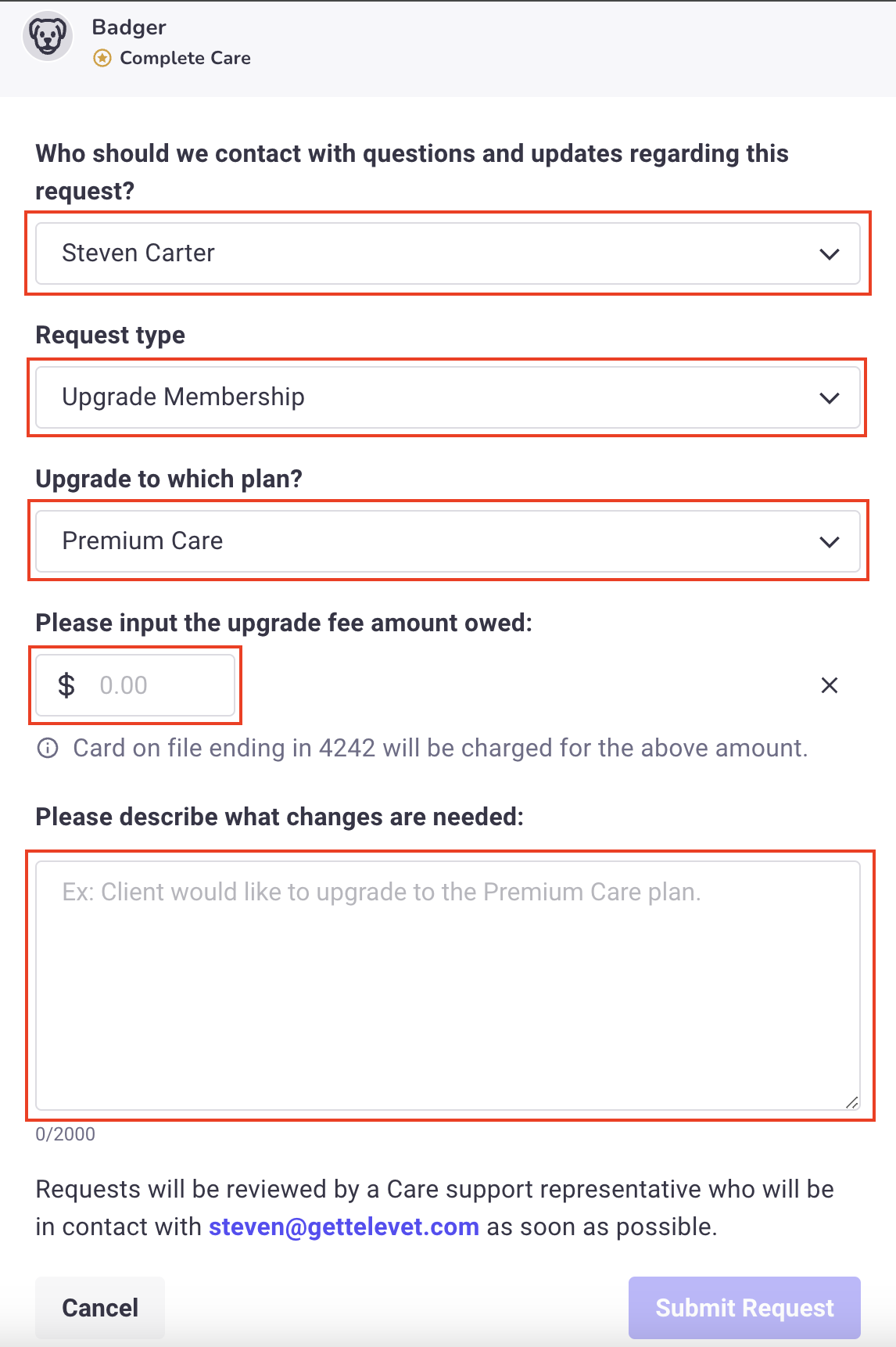 How to Upgrade a Care Plan – Otto